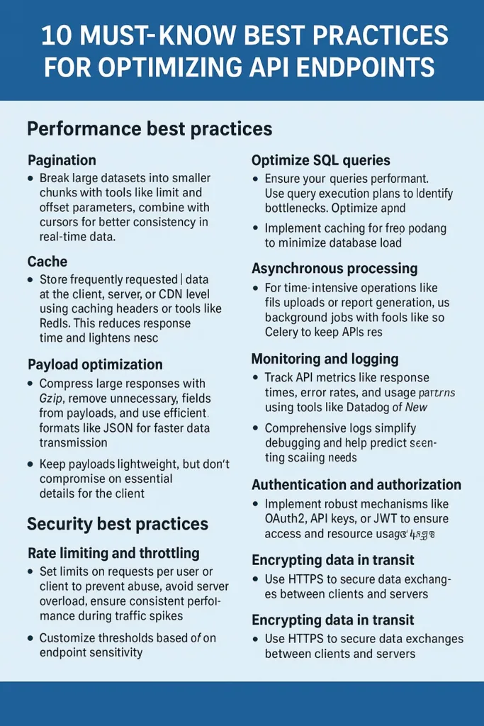 10 Best Practices for Optimizing API Endpoints - Full Stack Programmer